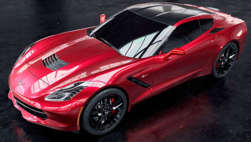 New Chevrolet Corvette Rigged 3D Model Vehicles