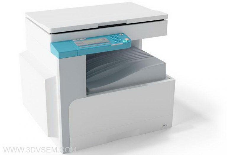 Office Pinter and Scanner 3D Model Office Products