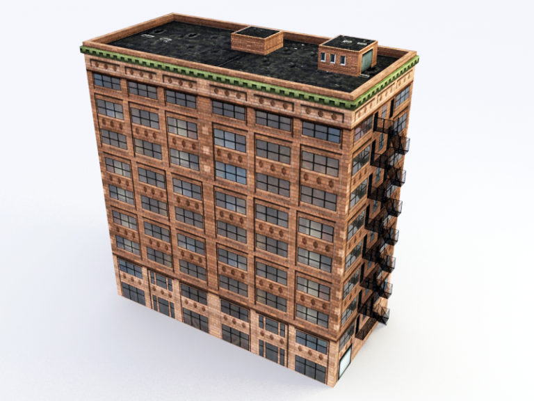 Old Stone Building 3D Model Buildings