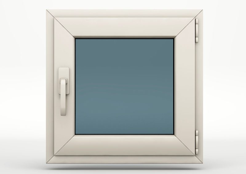 Plastic Casement Square Window 3D Model Building Tools