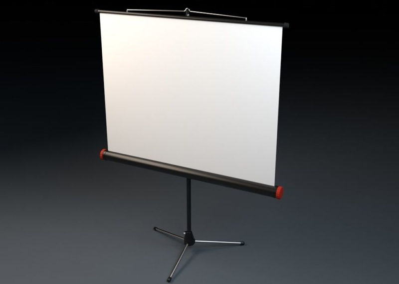 Projector Screen 3D Model Cinema 4D ( c4d )