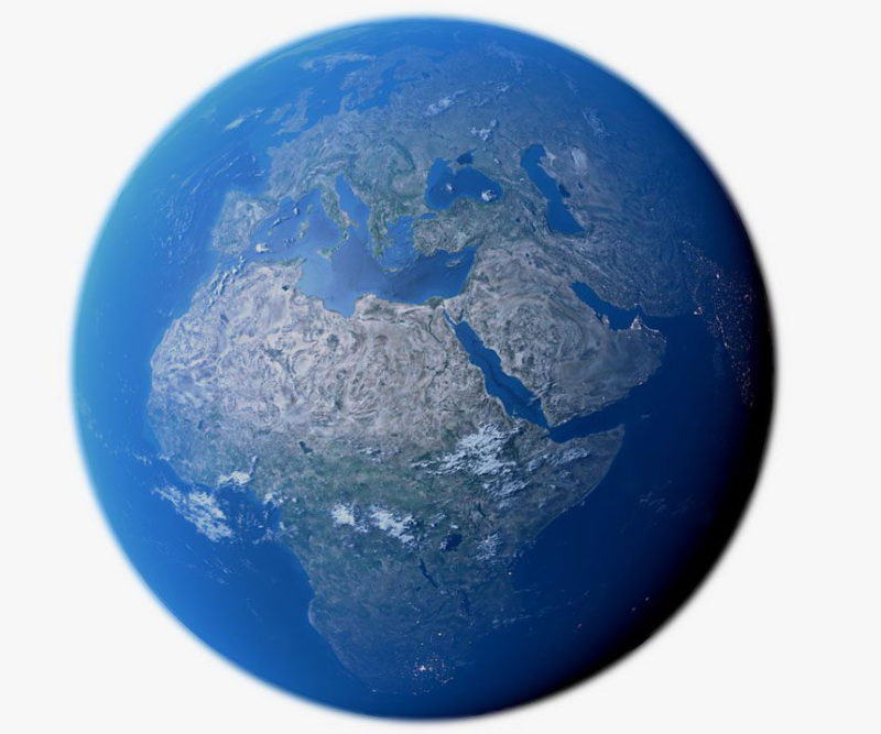 Realistic Earth 3D Model Other Objects