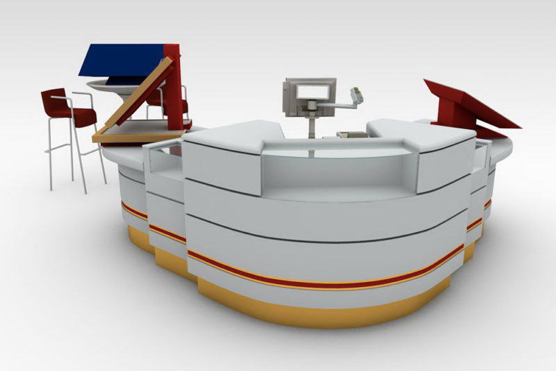 Free 3D Reception Table Model Other Furniture