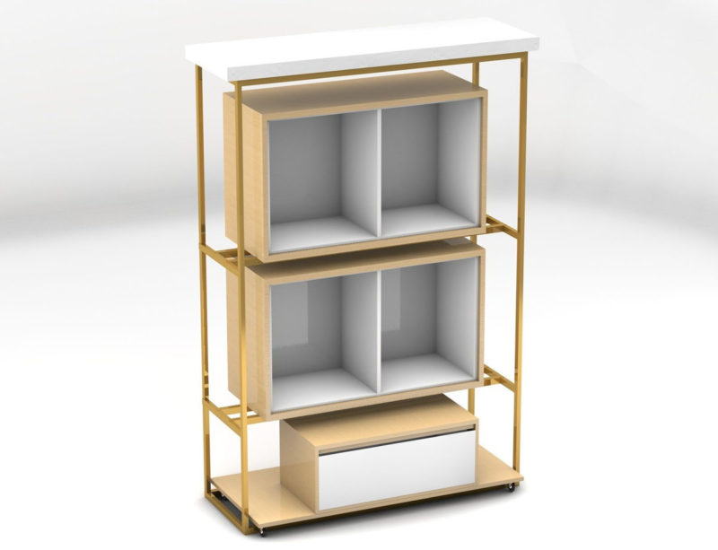 Retail Store Rack 3D Model Cabinet