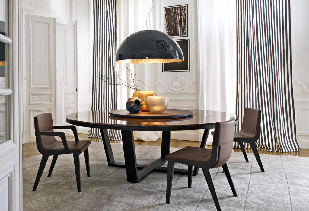 Rounded Big Stone Table 3D Model Table