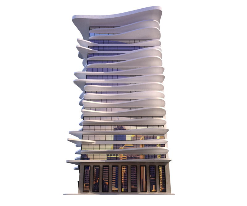 Shaped Tower Free 3D Model Buildings