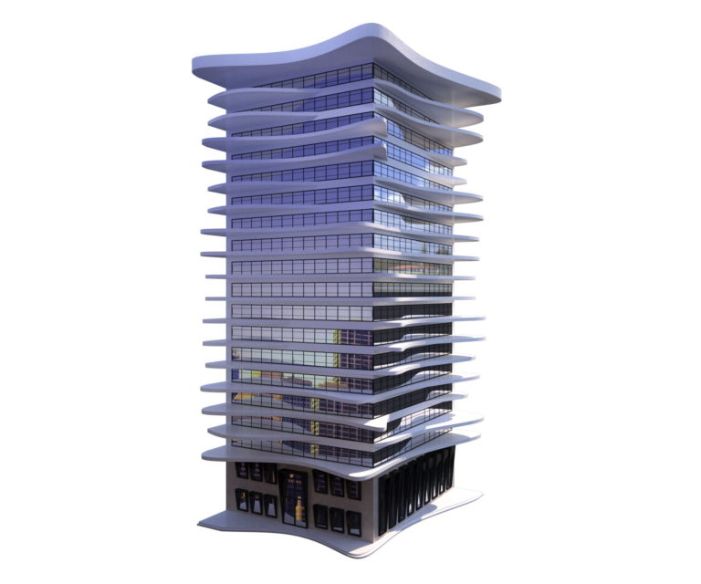 Shaped Tower Free 3D Model Buildings