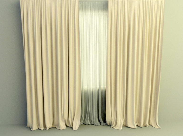 Curtain Free 3D Models Download for Cinema 4D, FBX