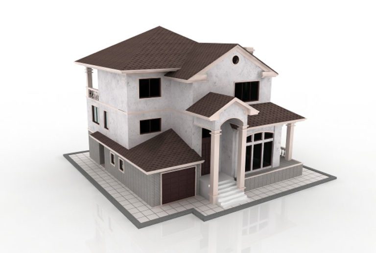 Simple Village Building 3D Model Buildings