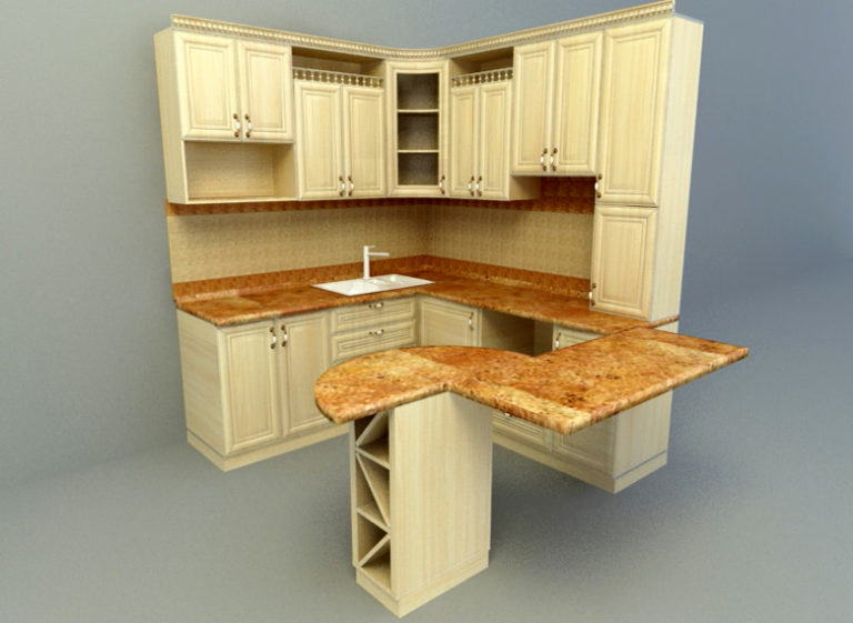 Kitchen Design Free 3D Models Download for Cinema 4D