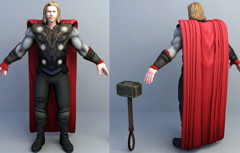 Thor Free 3D Model Characters