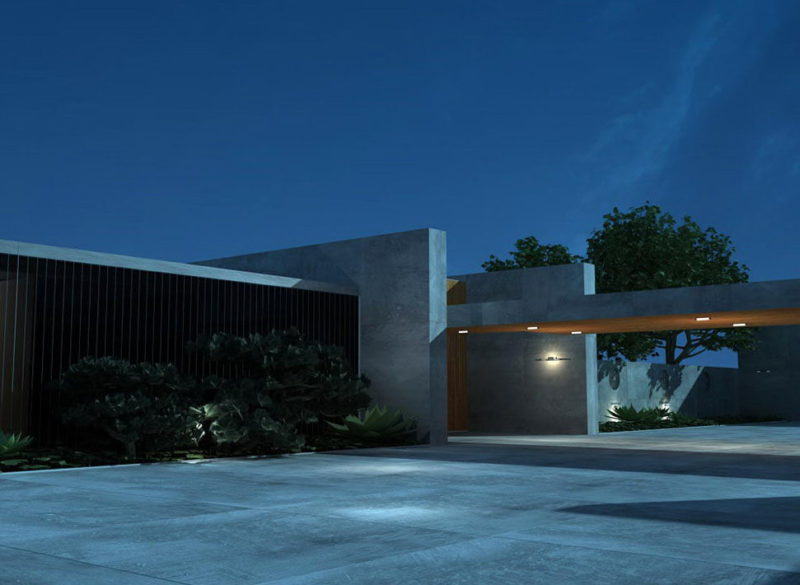 Village House Front View 3D Scene Exterior Scenes