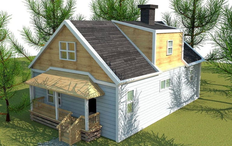 Wood House 3D Model Buildings