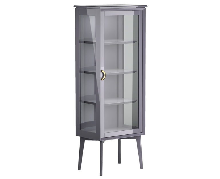 Wood and Glass Showcase Cabinet 3D Model Cabinet