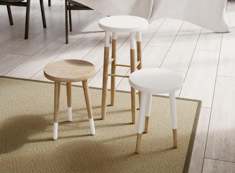 Classic Wooden Stool 3D Model Other Furniture